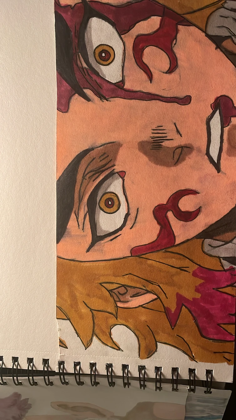 Rengoku whit demon slayer mark | Fandom