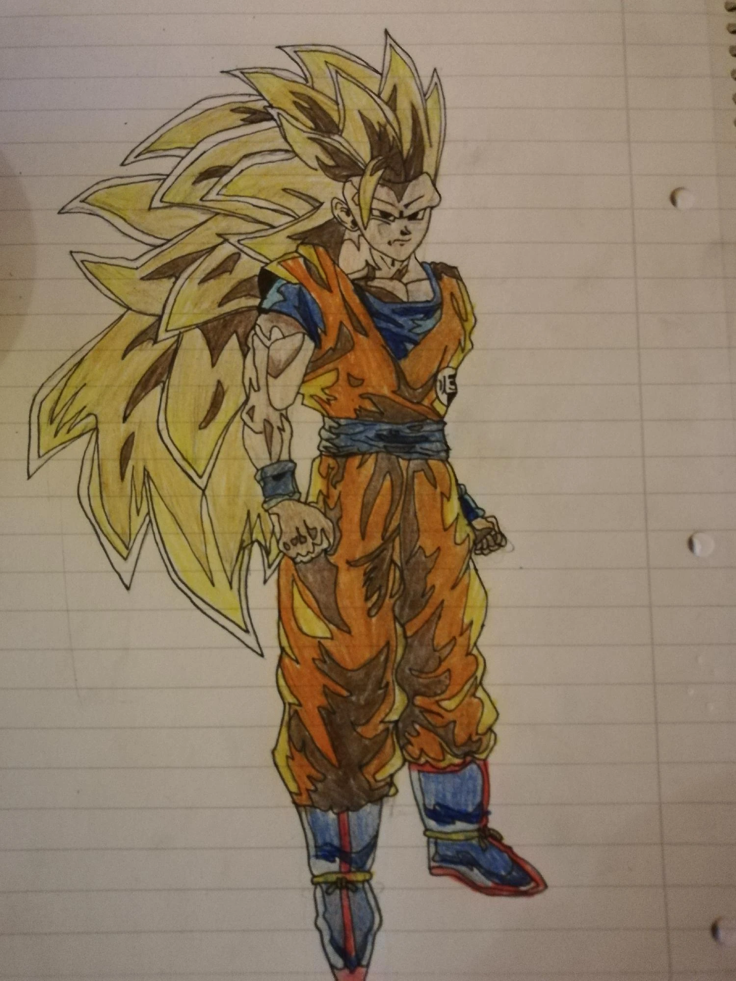 Ssj3 Goku Drawing