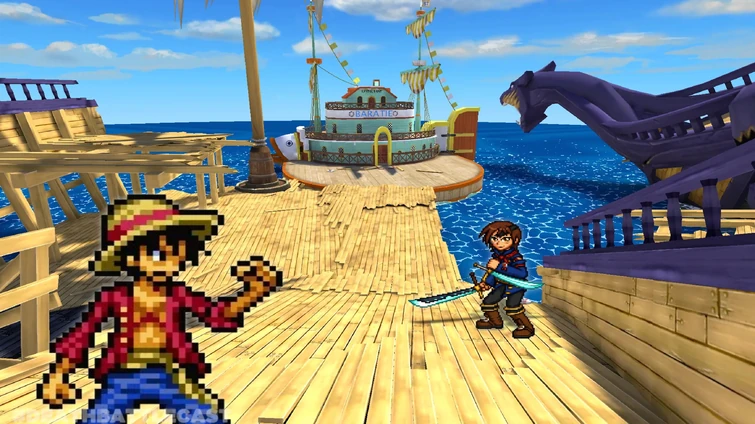 Luffy vs Vyse sprite art | Fandom