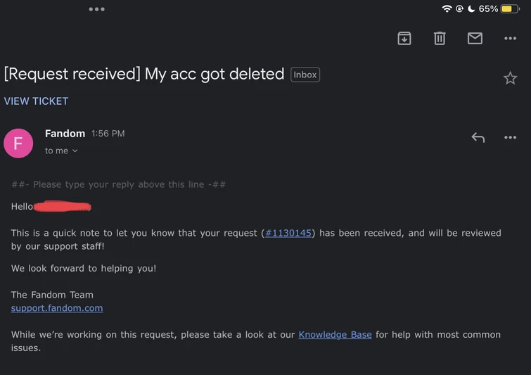 I got the email | Fandom
