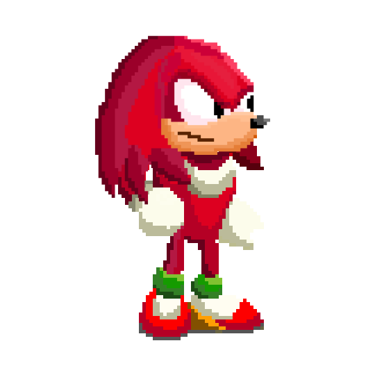Knuckles sprite fanart | Fandom