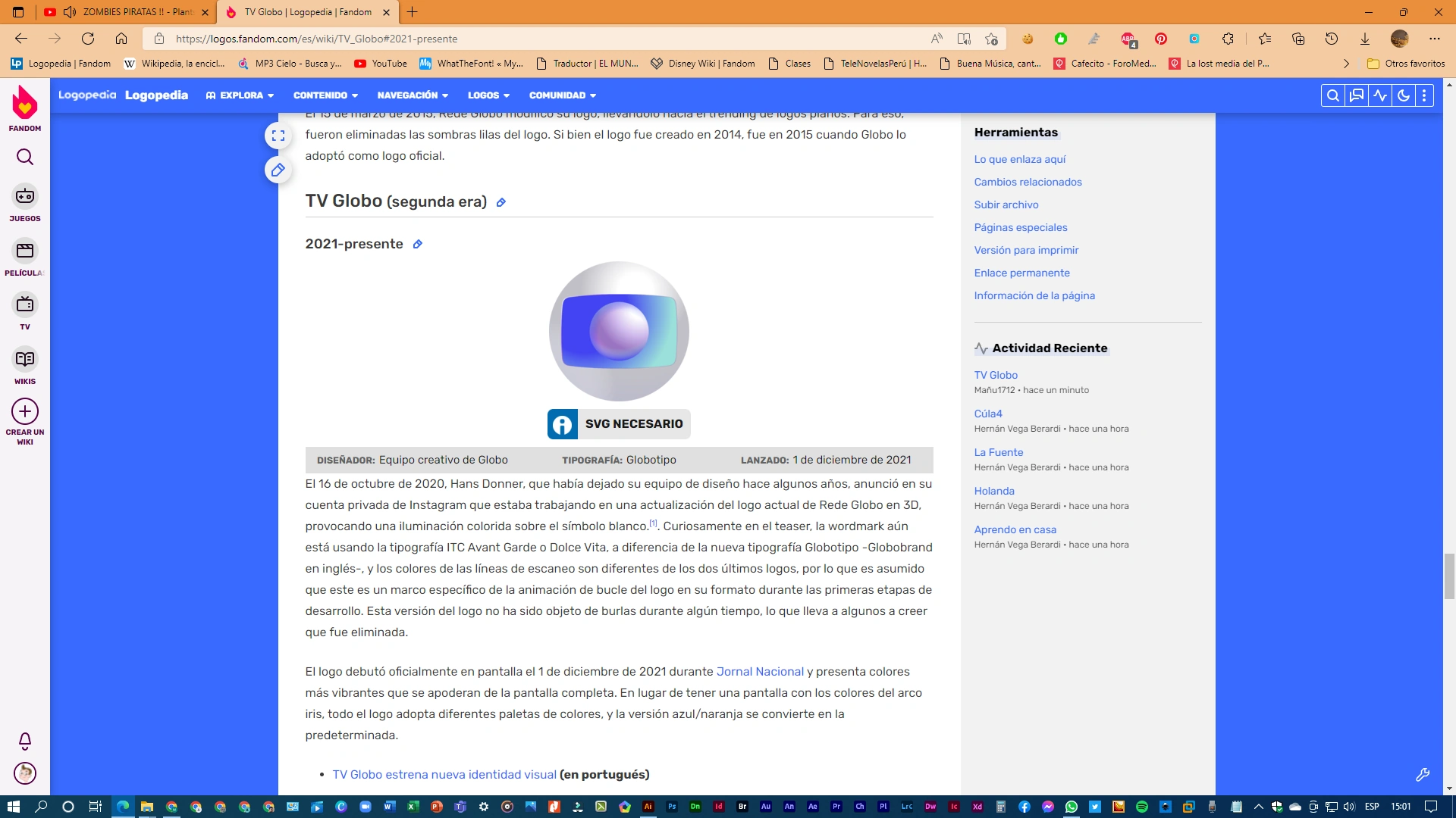 Logo actual de tvglobo en versión SVG | Fandom