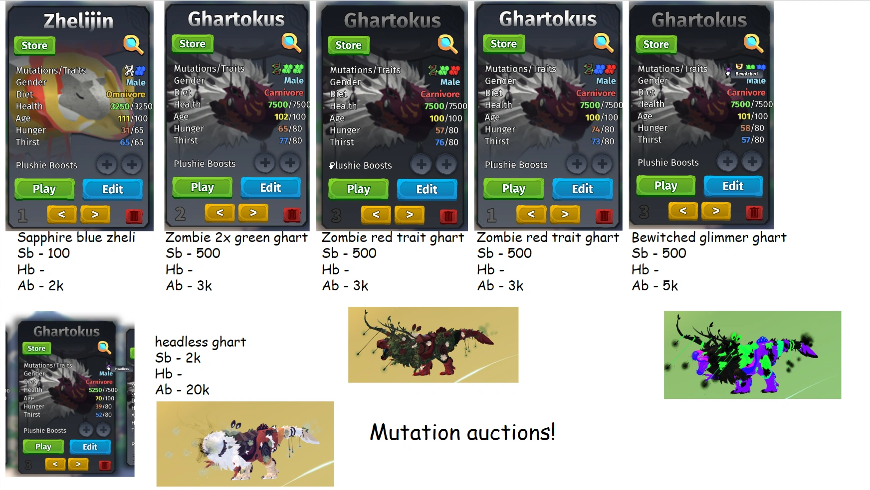 mutation auctions reee | Fandom