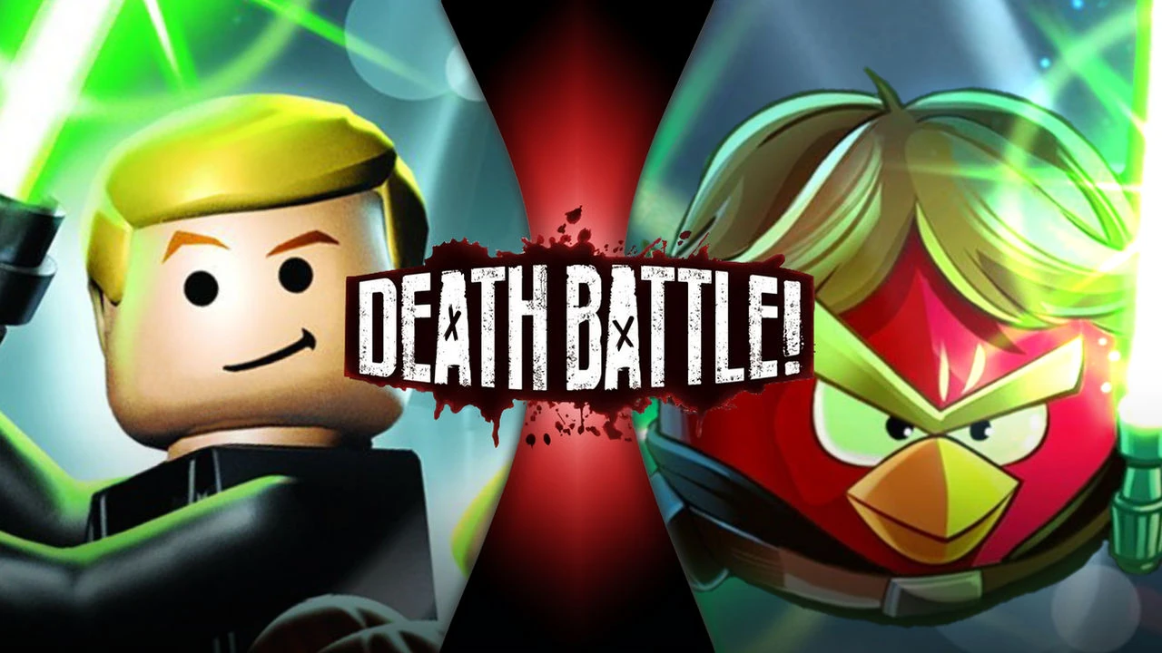 Luke Skywalker vs Luke Skywalker (LEGO Star Wars vs Angry Birds Star ...