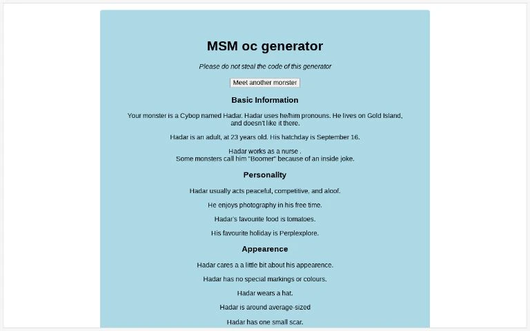 Changing the names in the msm oc generator. | Fandom