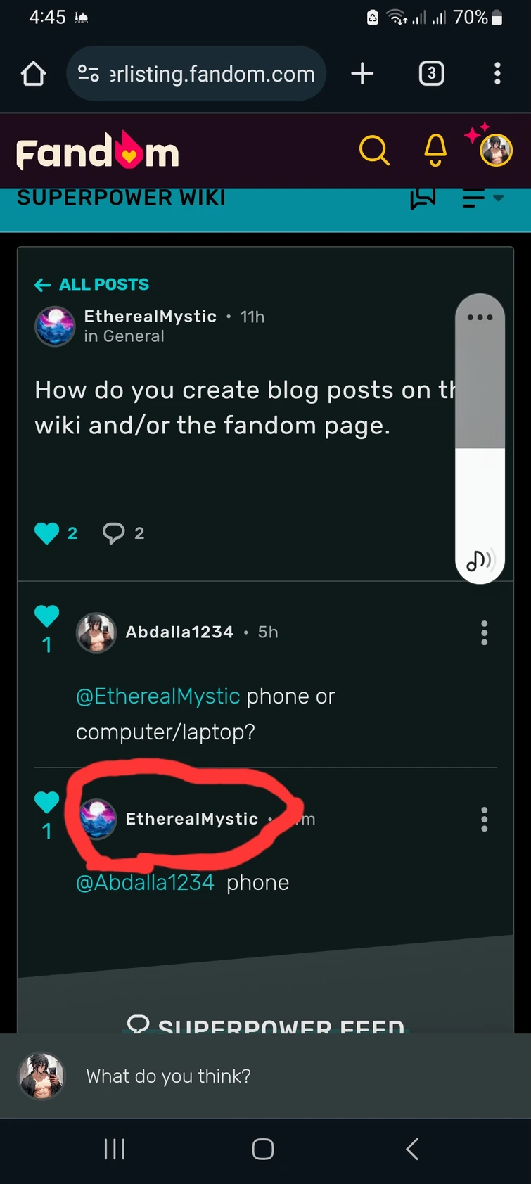 How do you create blog posts on the wiki and/or the fandom page. | Fandom