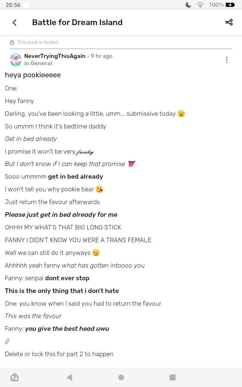 part 2 soon? | Fandom