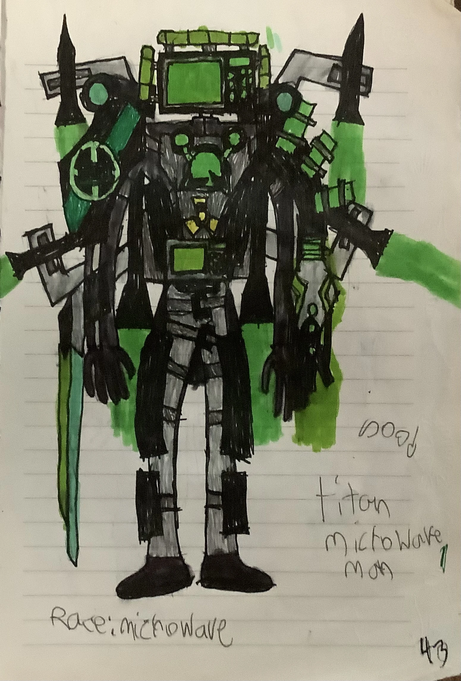 Made a custom version of titan microwave man | Fandom