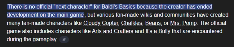 google said that baldi plus characters are fanmade 💔 | Fandom