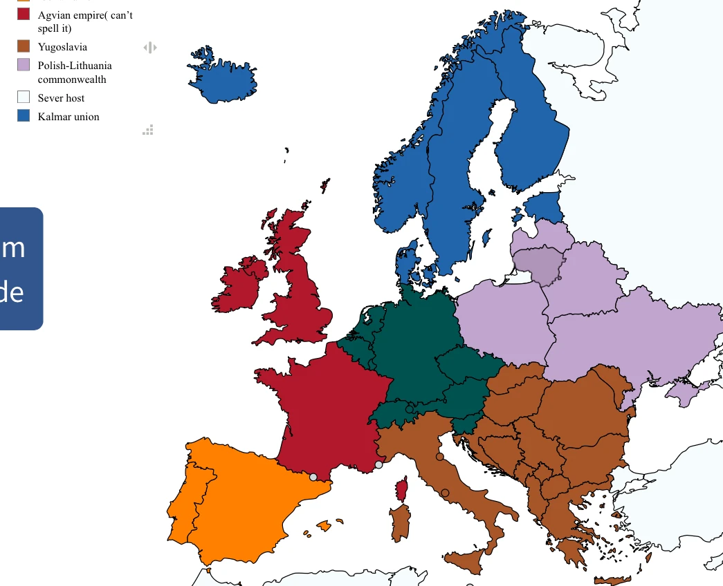 Creating a European battleground from nations of different periods ...