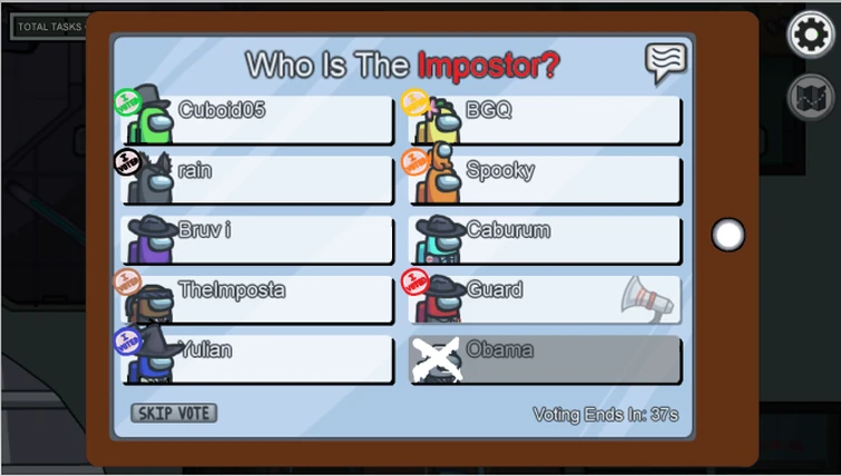 A Brand-New UI for Among us Voting! Upated(Concept) | Fandom