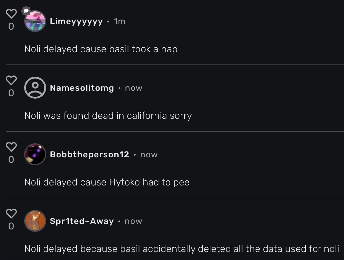 Noli delayed | Fandom