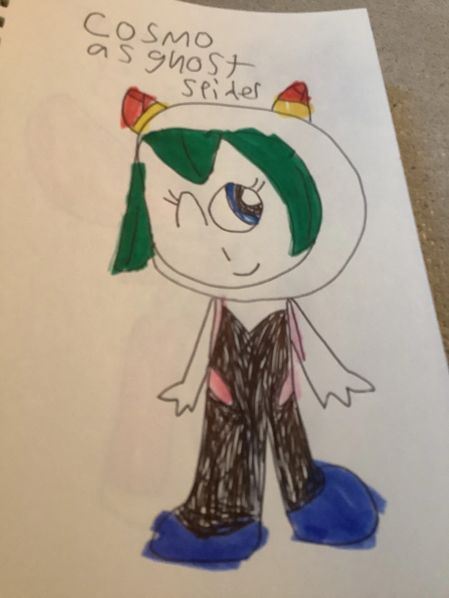Cosmo wearing ghost spider’s outfit | Fandom