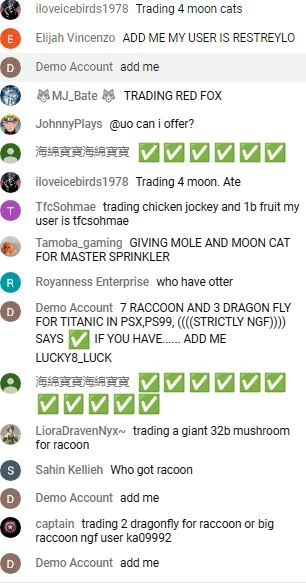 grow a garden stock live chat full of scammers☹ | Fandom