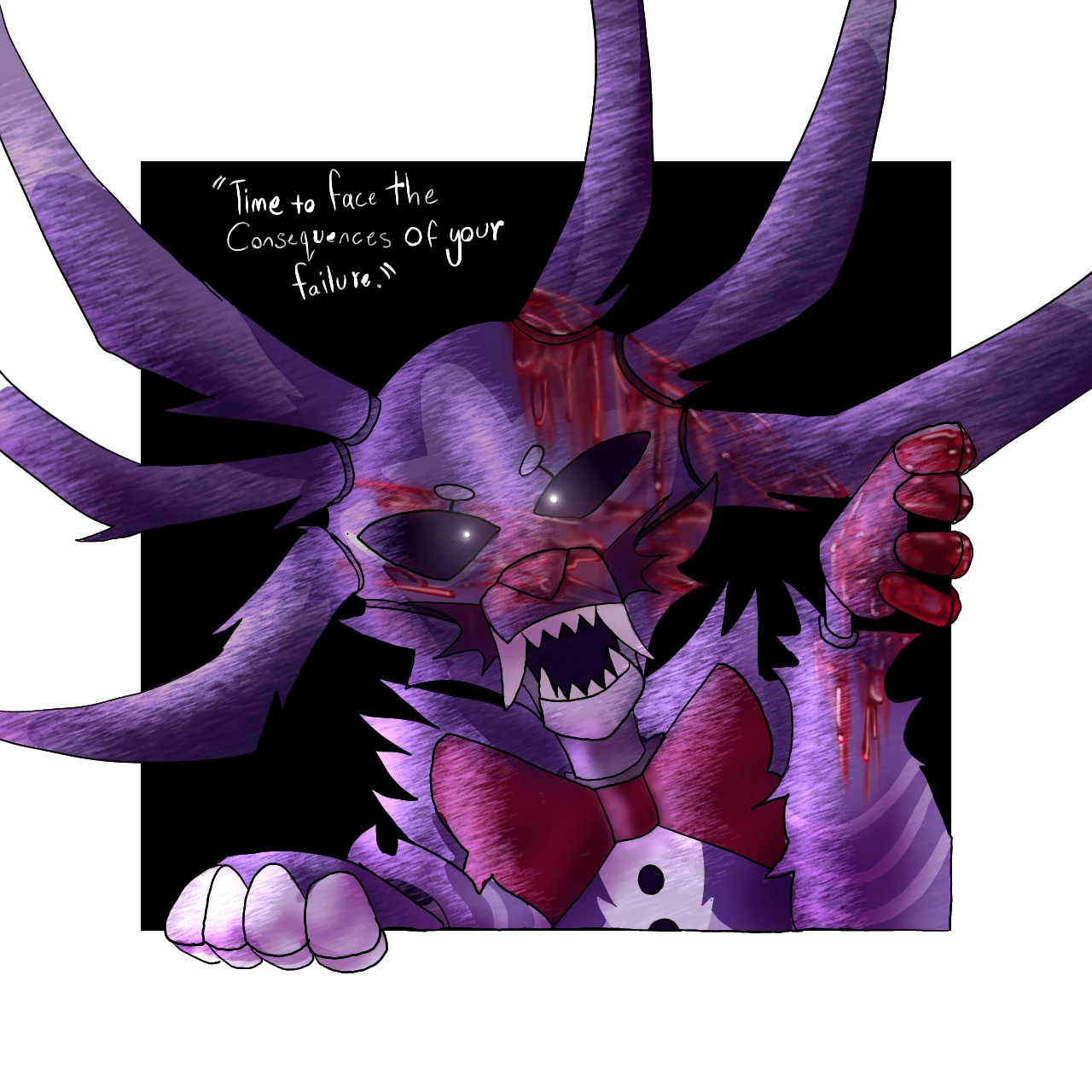 FINISHED! 1/8 Art contest submission (TW: Blood) Fnaf fans rise | Fandom