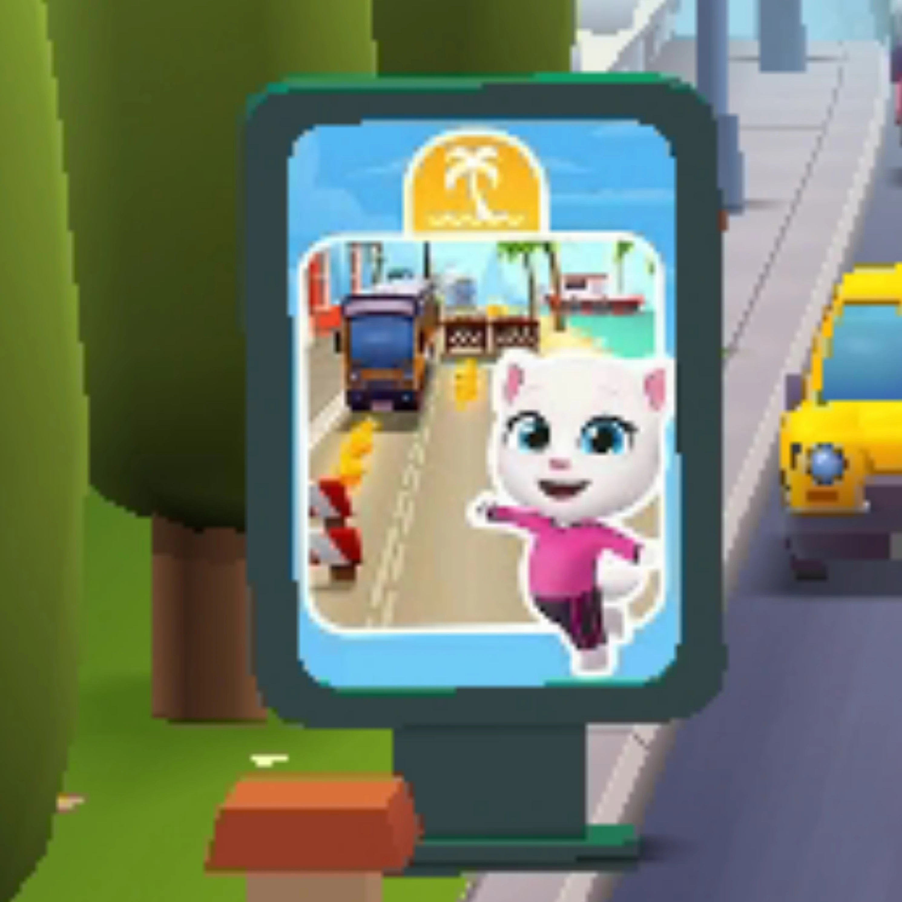 Old version Angela poster from Talking Tom Gold Run | Fandom