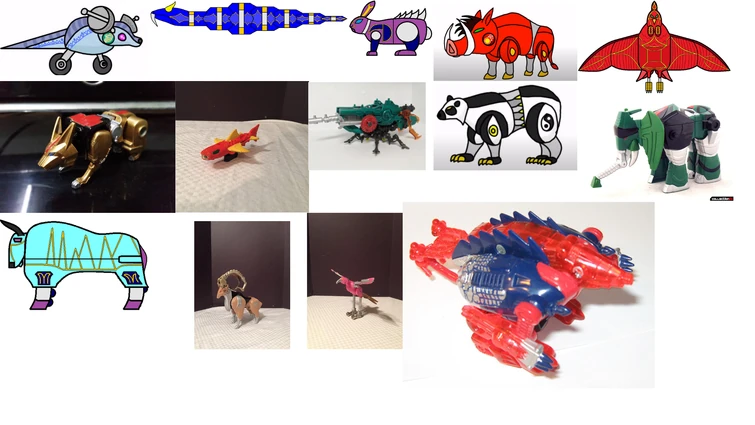 Also Multiple Axuiliary Mechas And Elemental Hydra In Elemental Sentai ...
