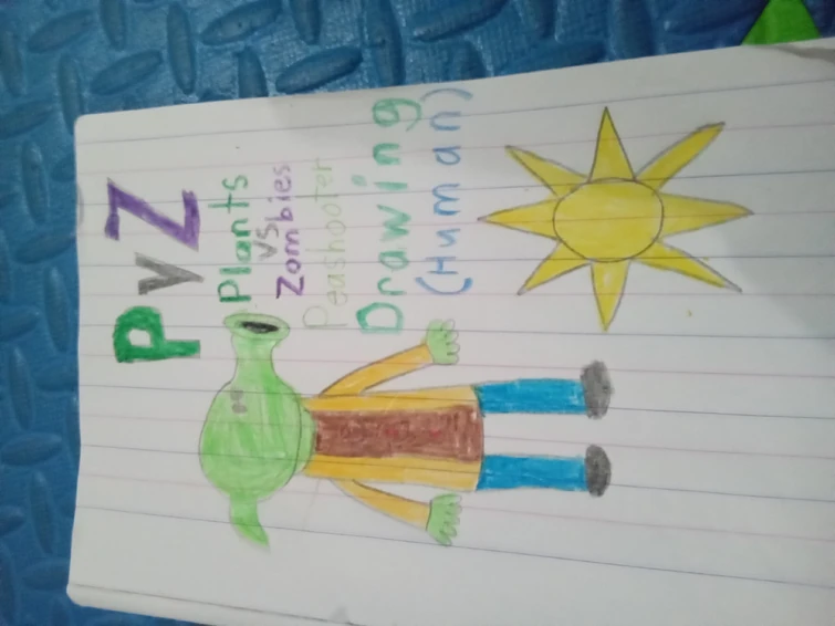 Peashooter as Human Pvz Drawing 1 (Finished Product) | Fandom
