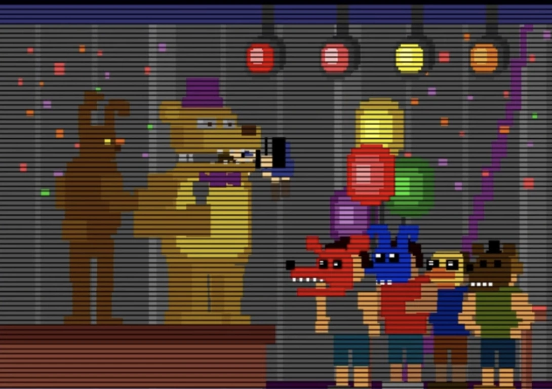 CC dies immediately after Fredbears jaw snaps. | Fandom