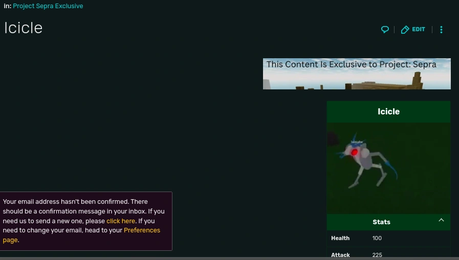 im making project sepra pages. | Fandom