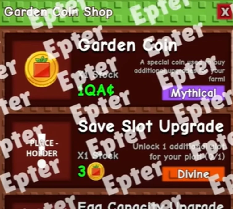 Game Improvement? Garden Slots (GaG Game Improvement) | Fandom