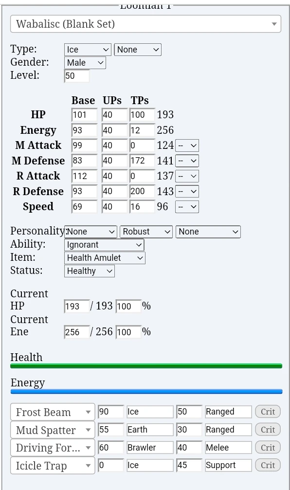 Wabalisc Set! | Fandom