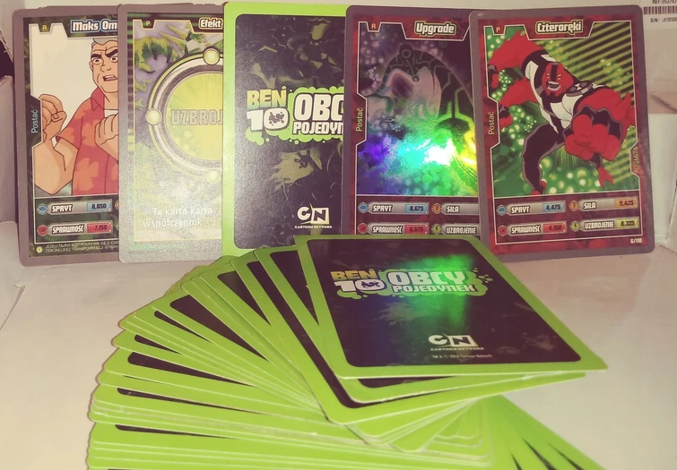 Cześć, pamiętacie serie kart Ben 10: Obcy Pojedynek z 2009 roku? Szukam tych kart, więc jakby ...