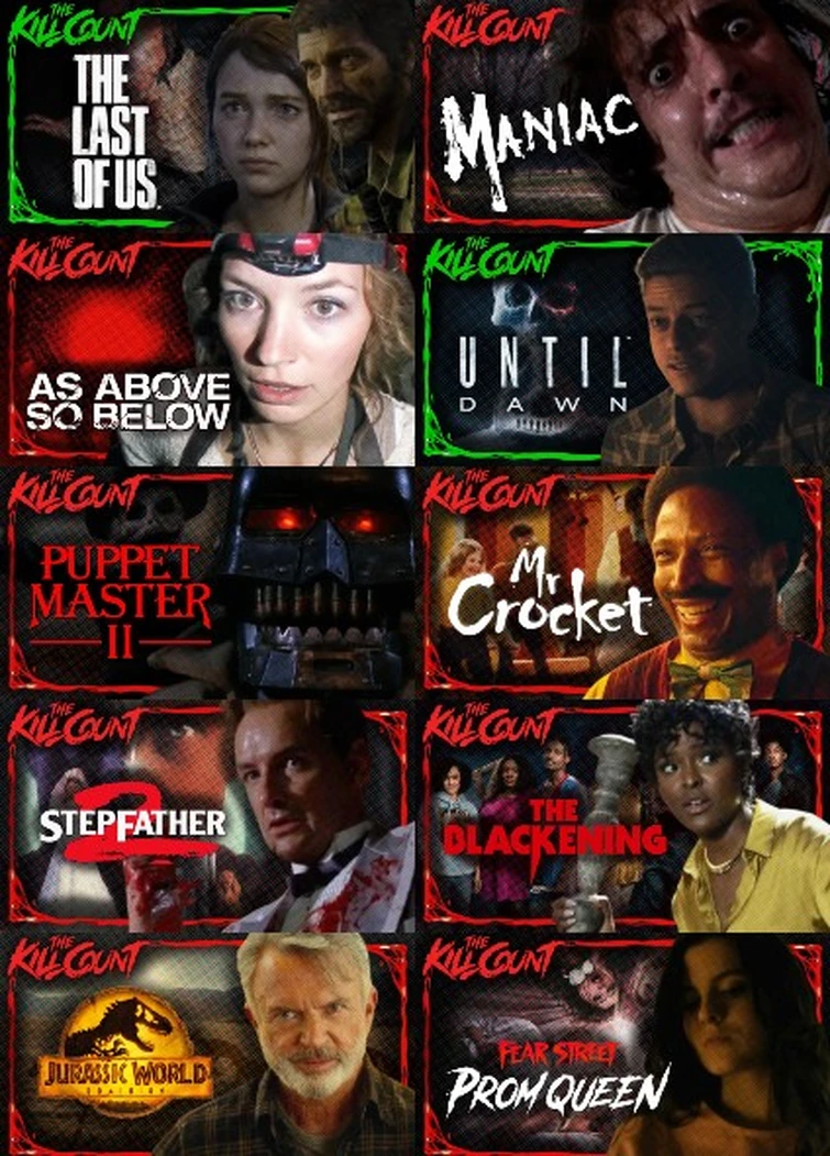 Thumbnails I made for Kill Counts on the Schedule (Batch Nine) | Fandom