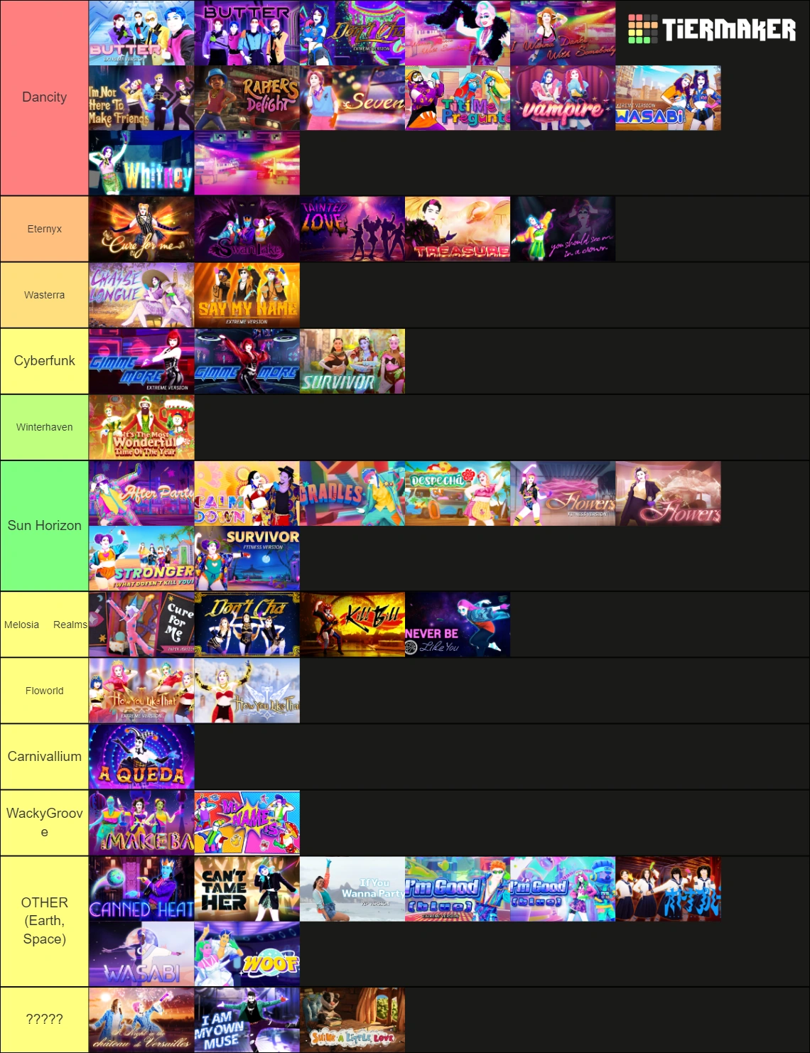 My danceverse guesses for JD24 maps | Fandom