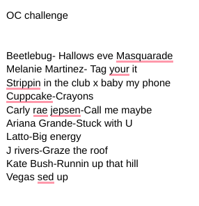 for the Spotify OC challenge | Fandom