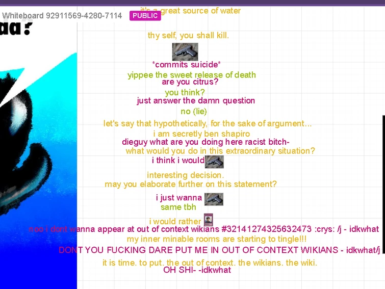 NOO I DONT WANNA APPEAR AT OUT OF CONTEXT WIKIANS /Extremely fucking huge joke | Fandom