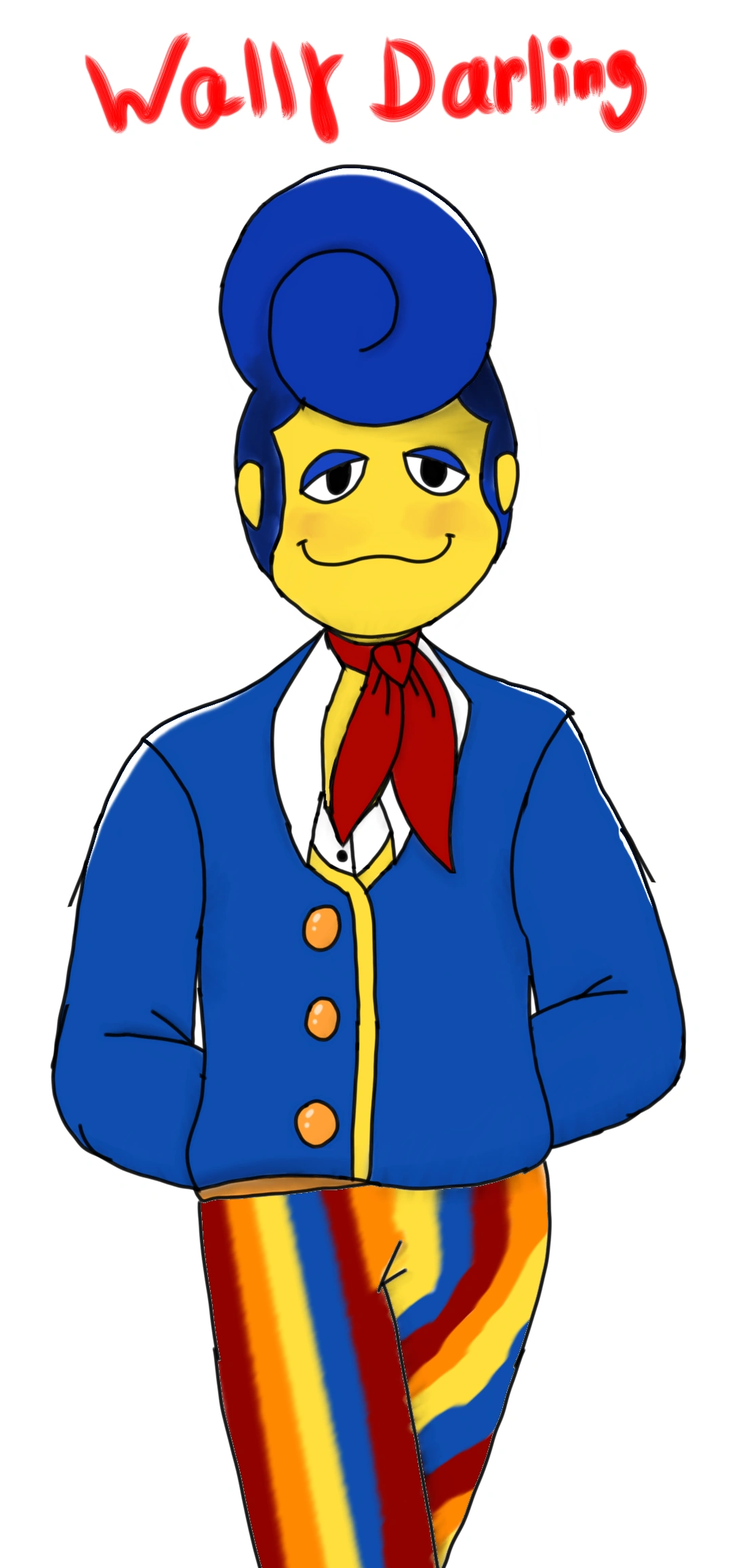 My first attempt at drawing Wally with less reference! | Fandom