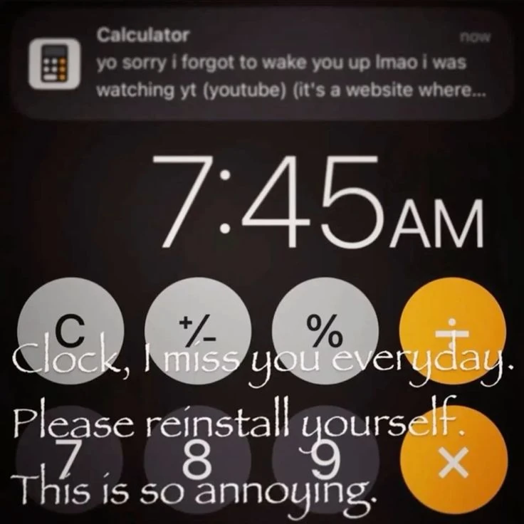 daily meme #489: clock 'n' calculator | Fandom
