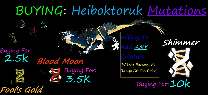 BUYING: Heiboktoruk Mutations! | Fandom