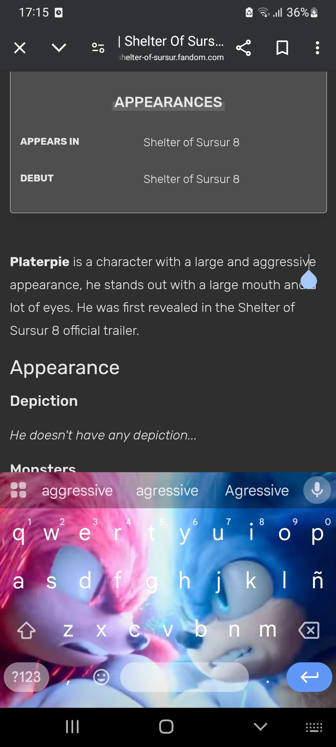 Fixed the Platerpie page | Fandom