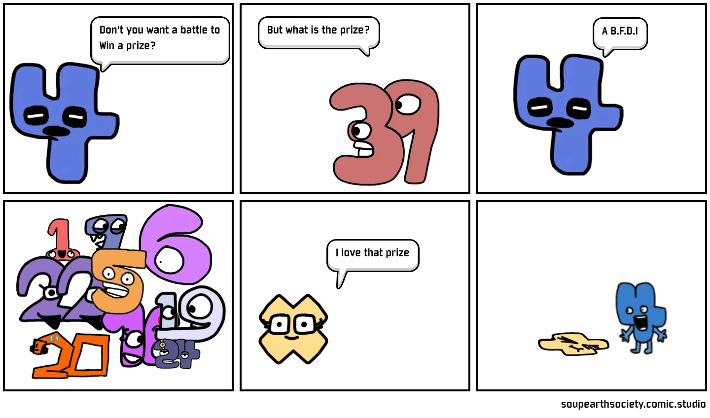 If B.F.D.I was in number lore | Fandom