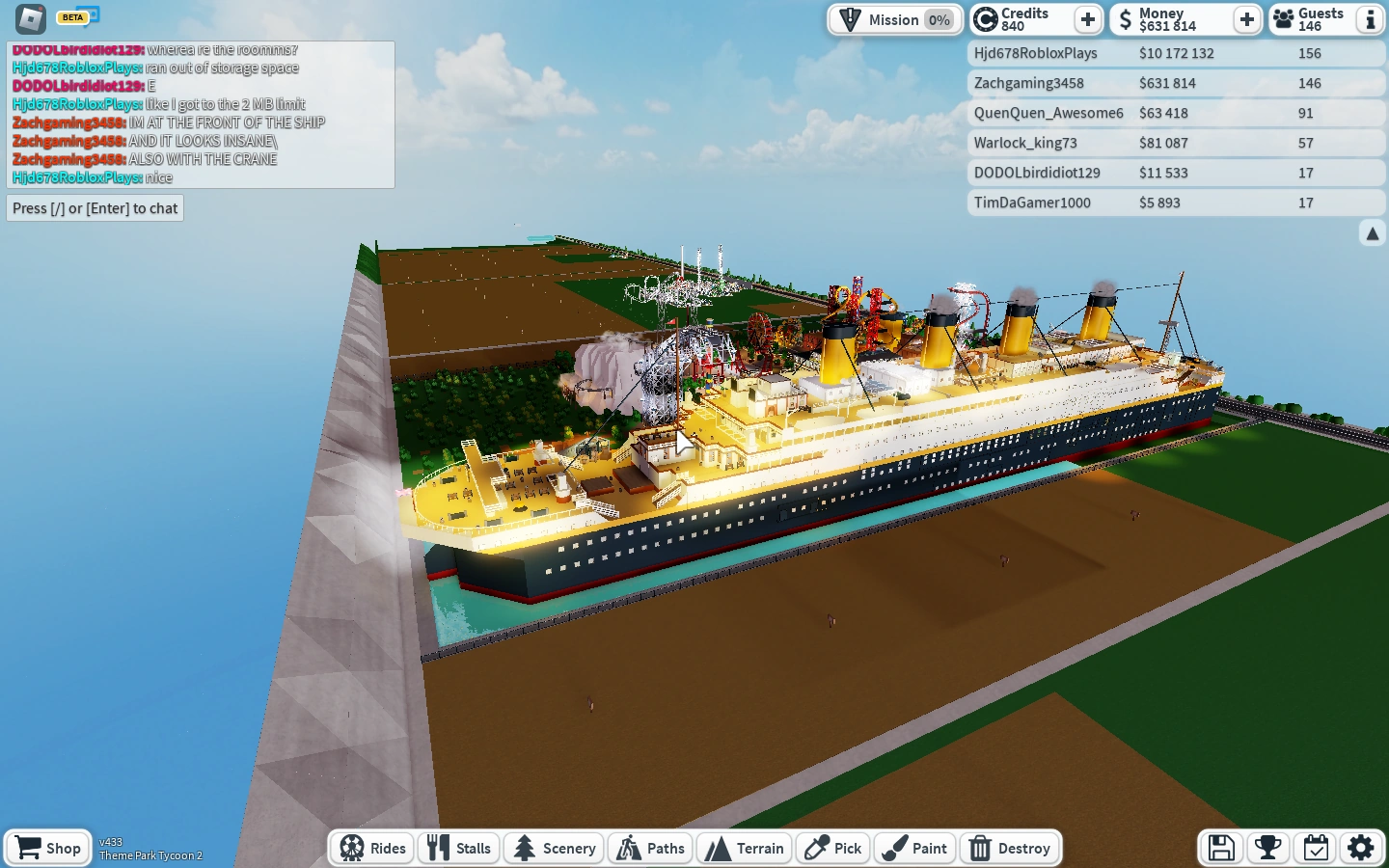 Cant Believe Someone Made The Titanic In TPT2 This Is Absolutely Insane ...