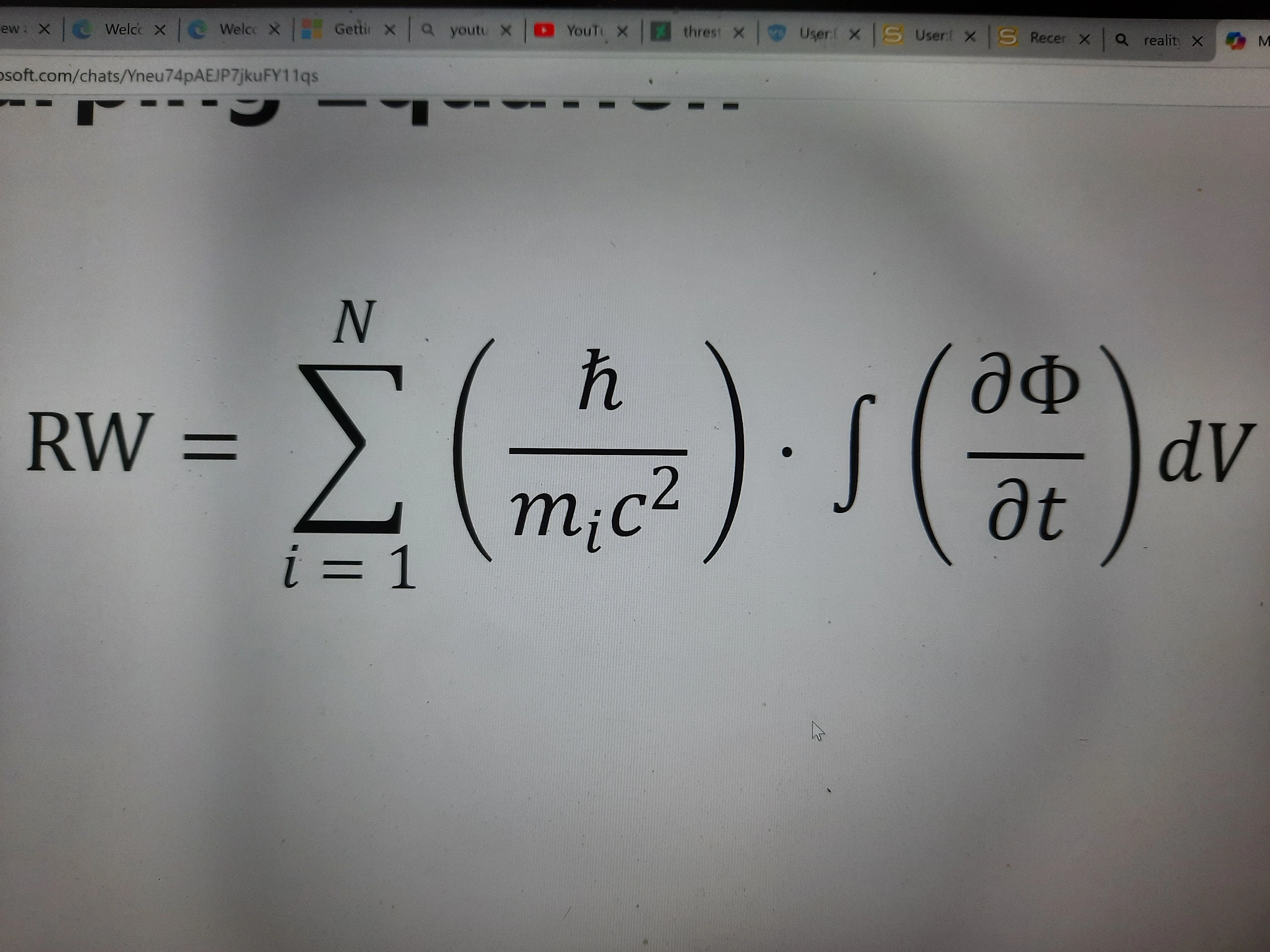 My reality warping equation/formula. | Fandom