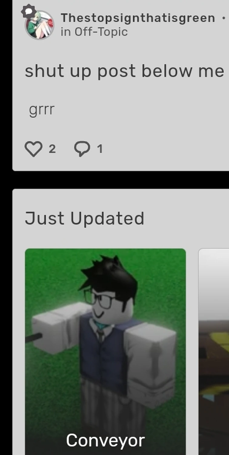 shut up post below me | Fandom