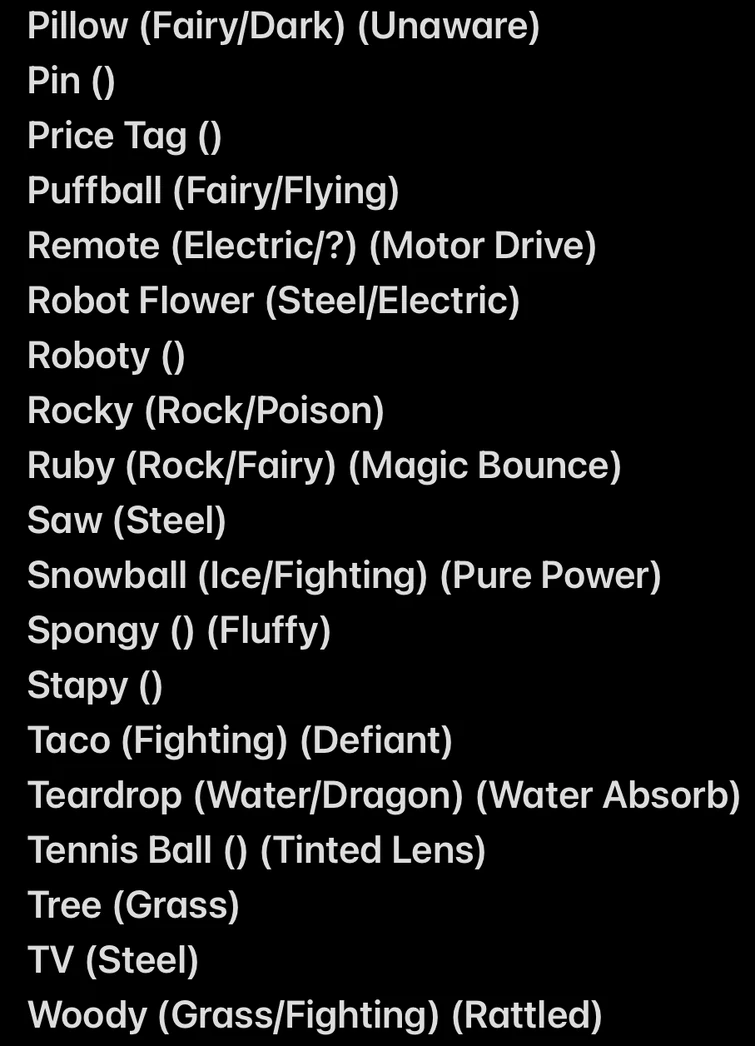 What if BFDI contestants had Pokemon typings + abilities? (EXTREMELY ...