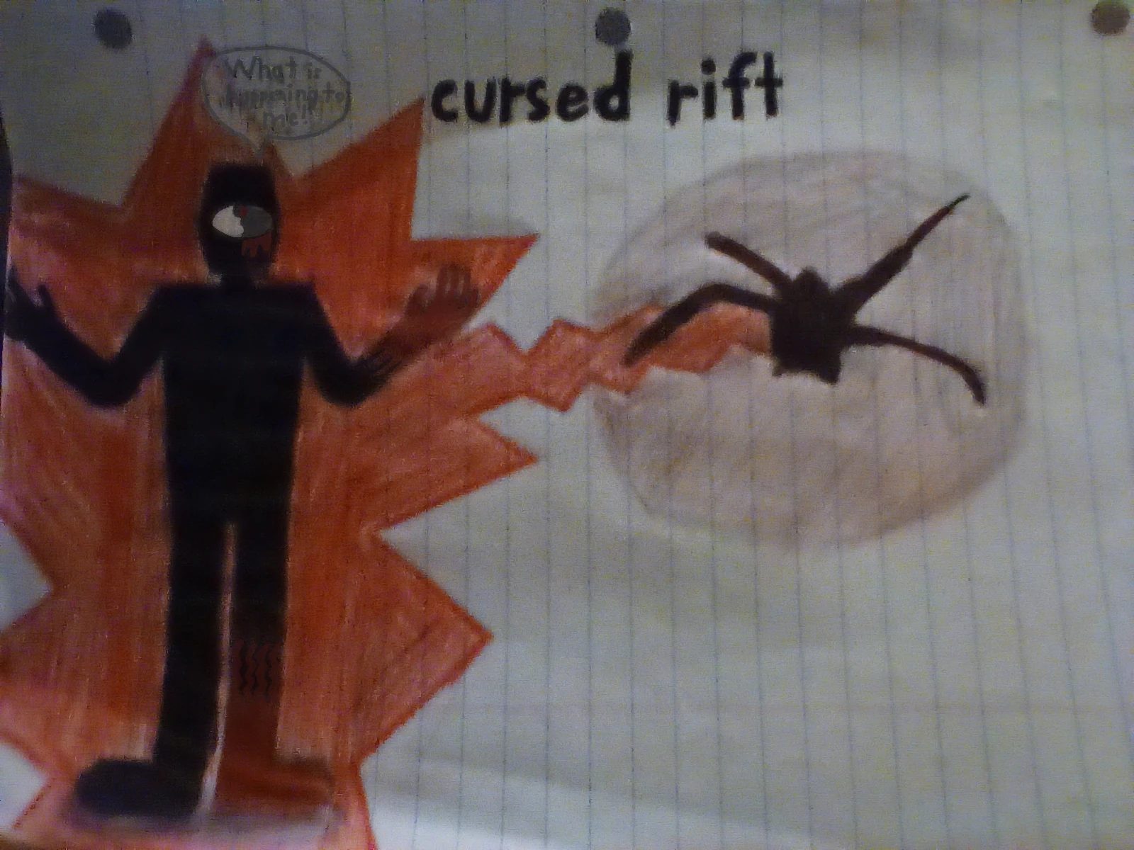 Drawing of Cursed rift possessing Seek turning him into Seek .exe | Fandom