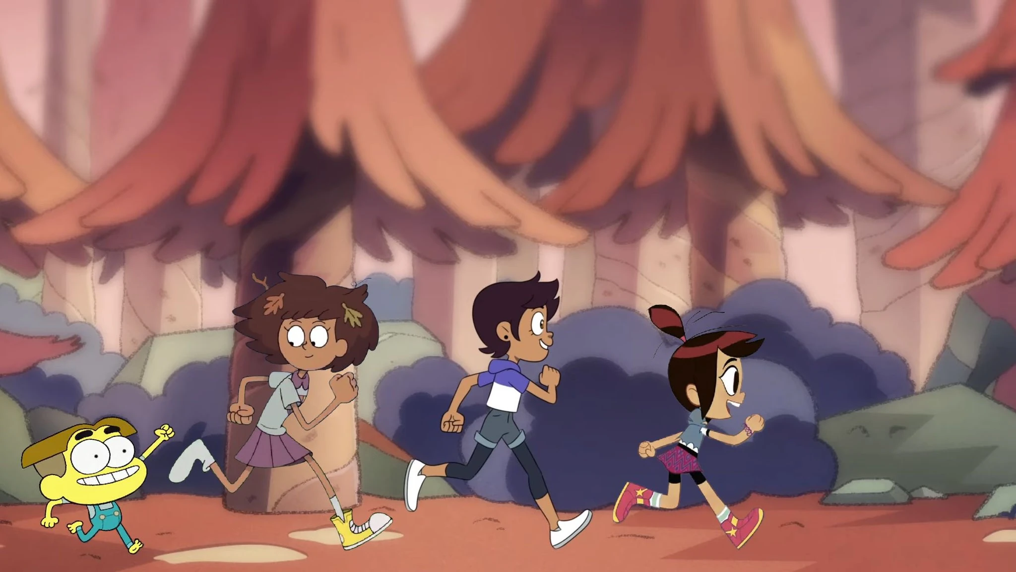 Four DTVA protagonists on their way to the premiere for a month of new ...