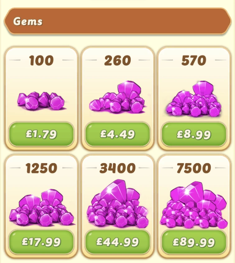 How much does gem costs? | Fandom