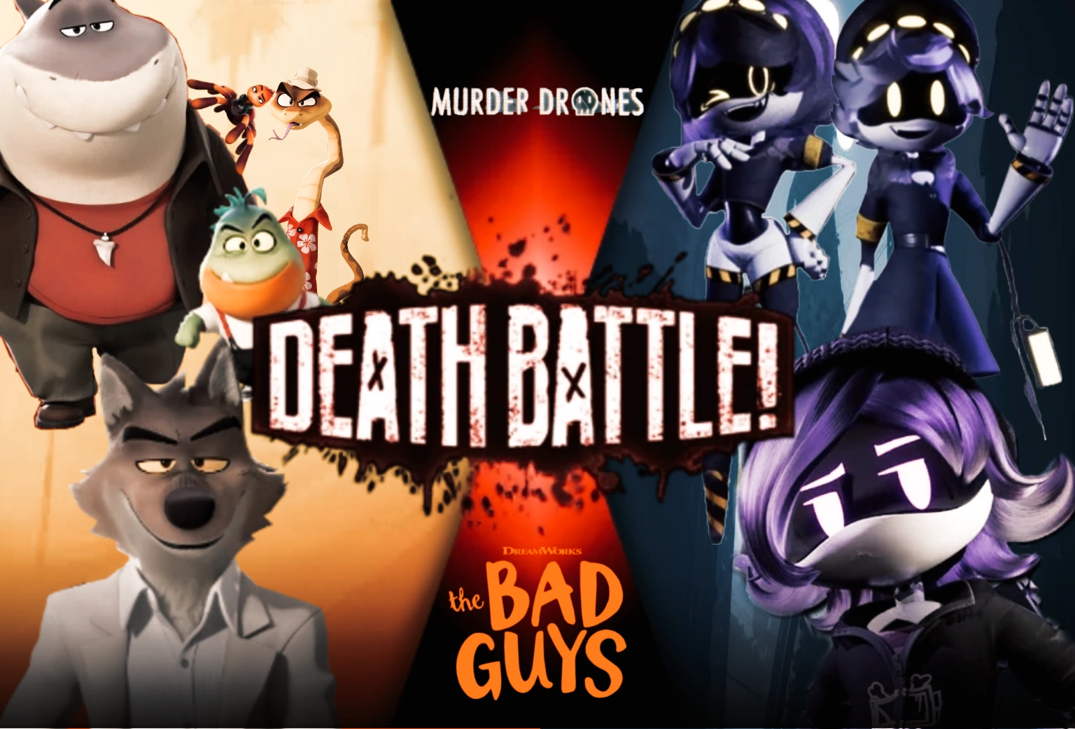 Death battle the bad guys vs murder drones (dreamworks vs glitch ...
