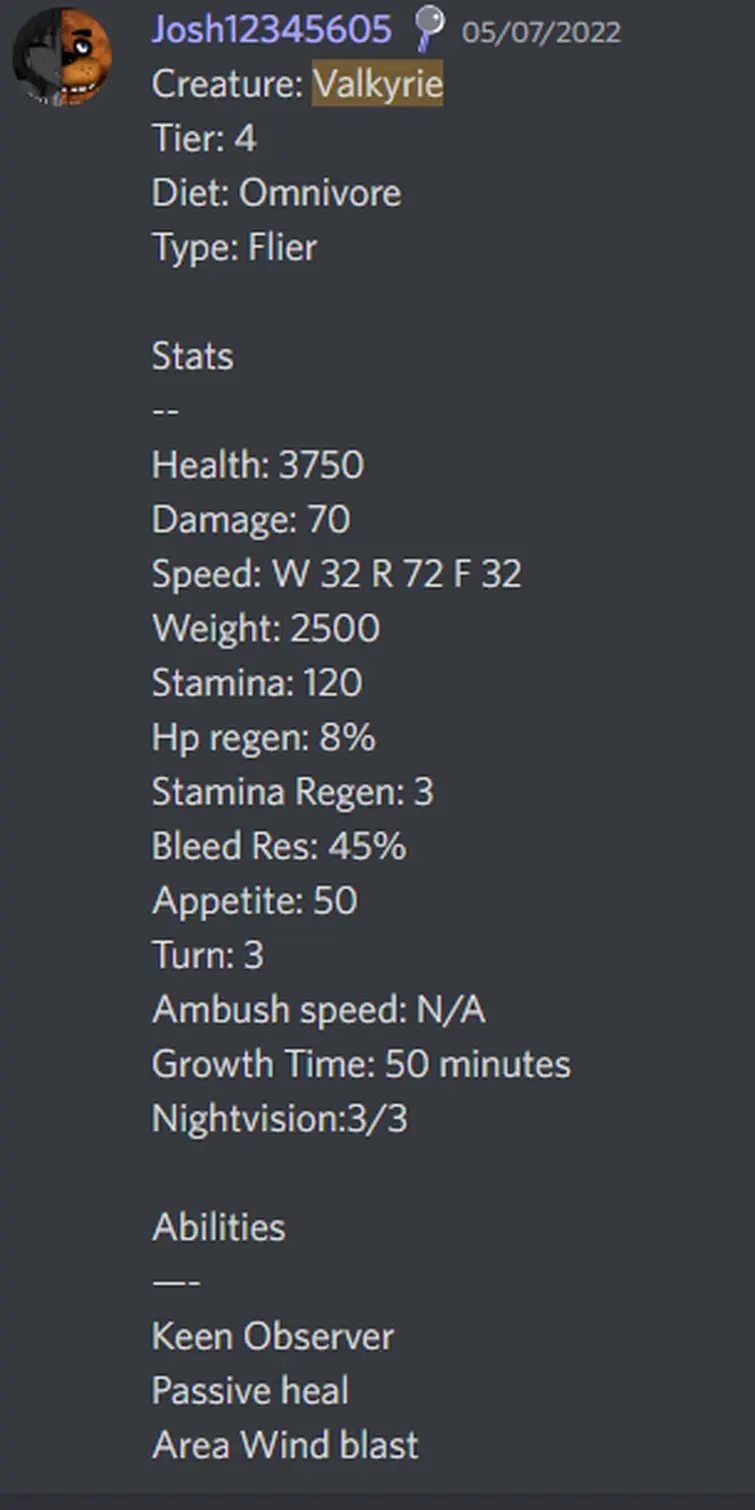 valkyrie stats | Fandom