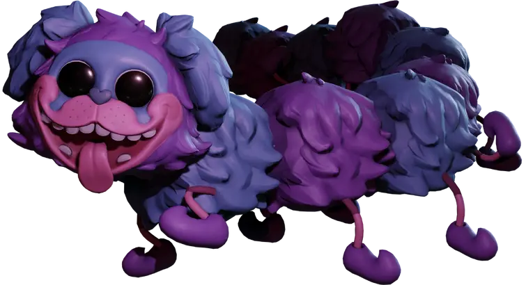 4 of the Poppy playtime characters are different colors then there art ...