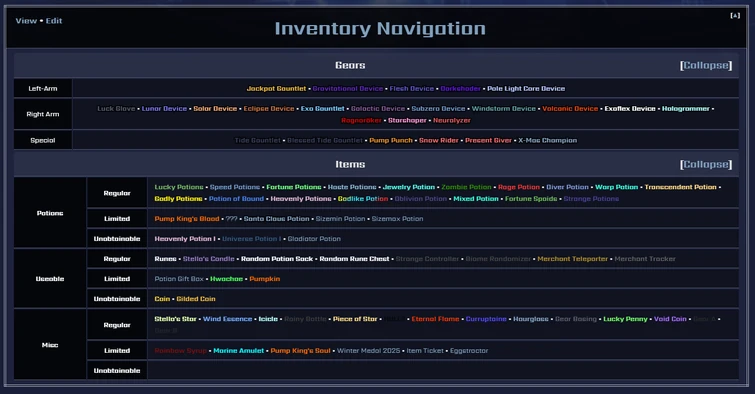 cool thing i made for inventory navigation | Fandom