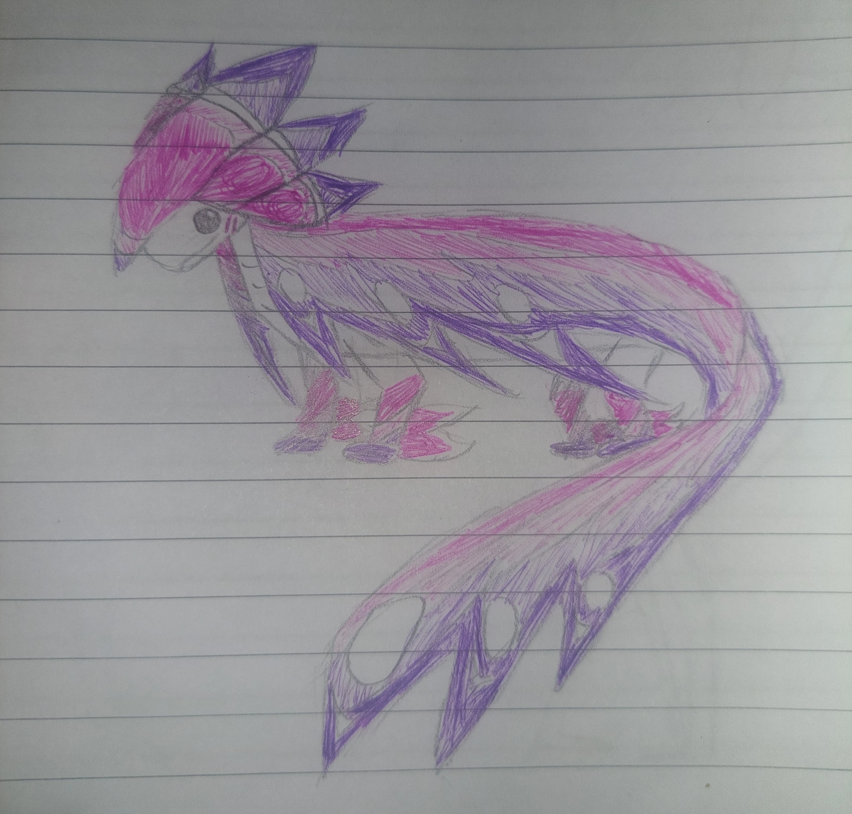Moonelle art I did at school | Fandom