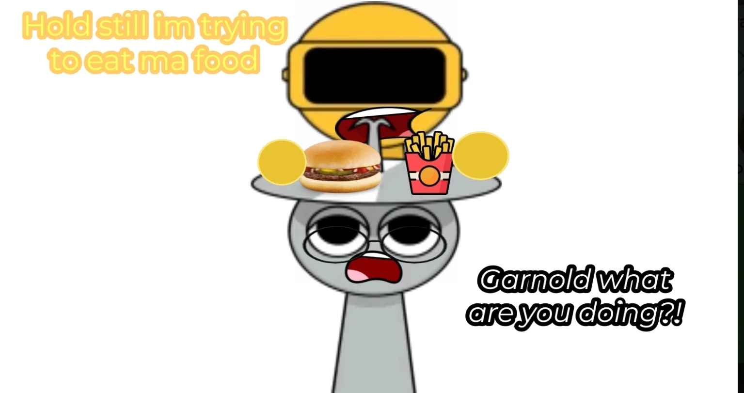 Daily Sprunki Randomness 23 (Garnold uses Clukr's cymbal as a plate ...