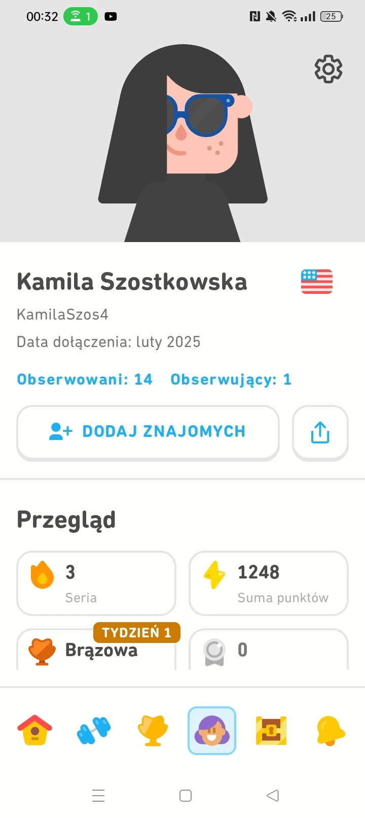 My Duolingo app profile:) | Fandom